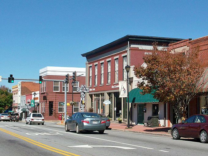 Downtown Eatonton moves at a pace that would make a sloth say "slow down there, buddy."