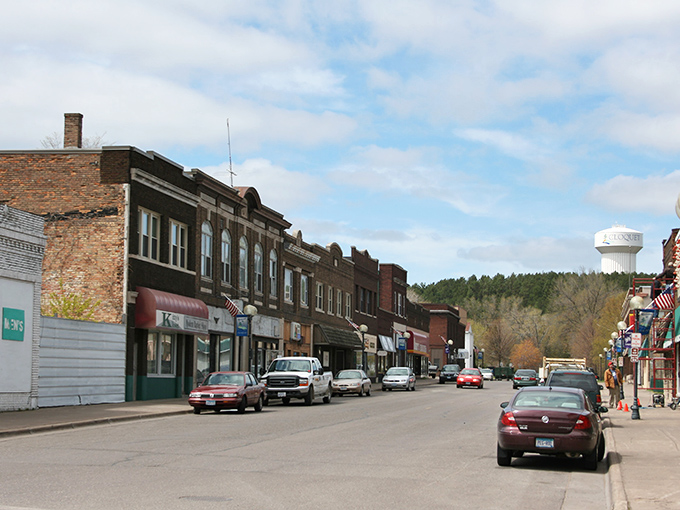 Historic charm meets small-town affordability on Cloquet's main street, where brick buildings whisper stories of generations who've called this riverside community home.