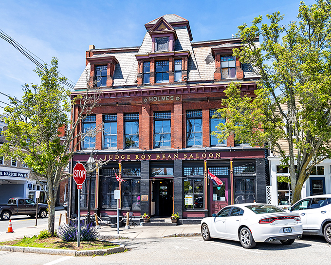 The Judge Roy Bean Saloon stands proudly on Bristol's corner, its brick fa&ccedil;ade telling stories of maritime revelry and local lore.