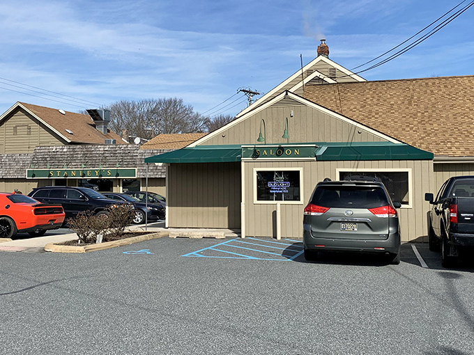 Stanley's Tavern sits quietly on Wilmington streets, looking unassuming while harboring Delaware's most legendary Reuben sandwich.