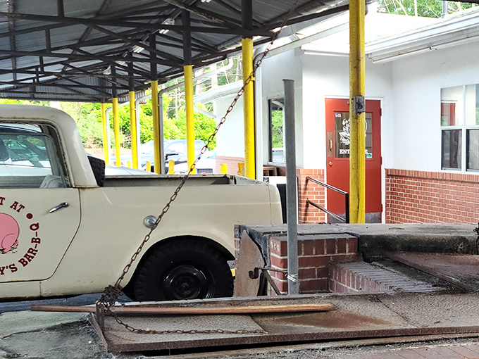 A vintage truck parked outside Sprayberry's tells you everything &ndash; this place has history, character, and probably knows more about smoke than a forest fire.