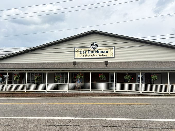 The welcoming facade promises comfort food adventures, and spoiler alert: it absolutely delivers on that promise.