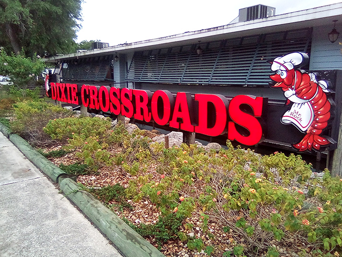 That cheerful crustacean ambassador isn't kidding around &ndash; this unassuming exterior houses seafood treasures locals have cherished for decades.