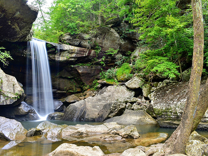 Eagle Falls cascades with hypnotic grace, creating nature's version of a meditation app&mdash;but with better resolution and no subscription fee.