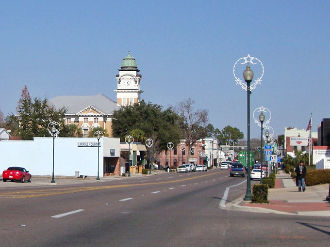 Downtown Live Oak's pastel storefronts look like they were painted by someone who vacationed in Key West and came back inspired. Small-town charm with big personality.