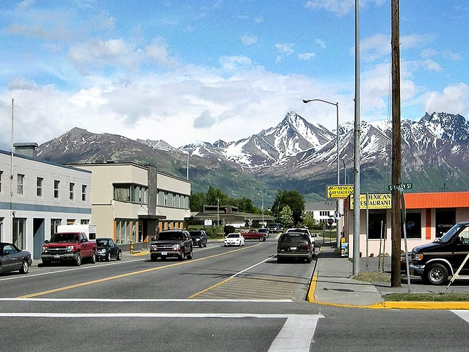 Downtown Palmer greets visitors with a main street straight out of a Norman Rockwell painting, framed by those jaw-dropping Chugach Mountains that refuse to be ignored.