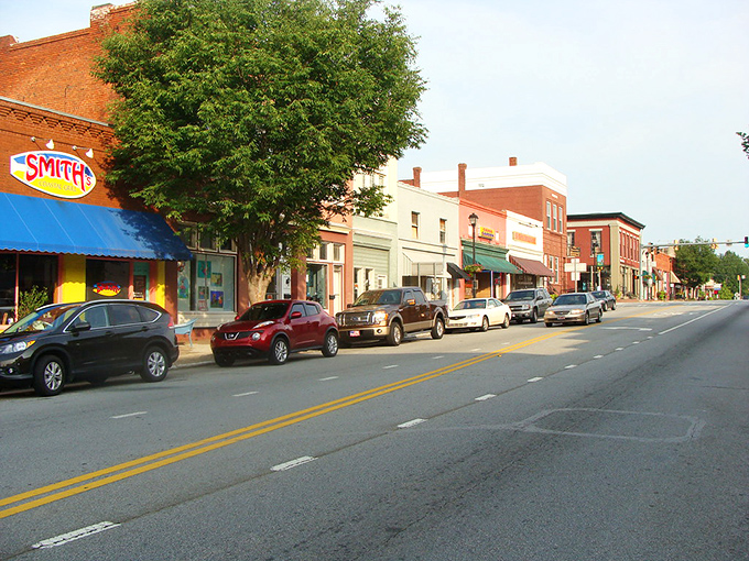 Downtown Eatonton moves at a pace that would make a sloth say "slow down there, buddy."