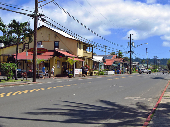 Downtown Hanalei proves that paradise doesn't need traffic lights &ndash; just aloha and the occasional chicken crossing.