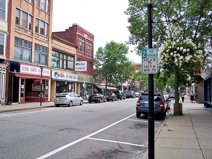 Downtown Rumford greets visitors with classic New England charm &ndash; brick buildings, flowering planters, and the promise of unhurried conversations with locals who remember your name.