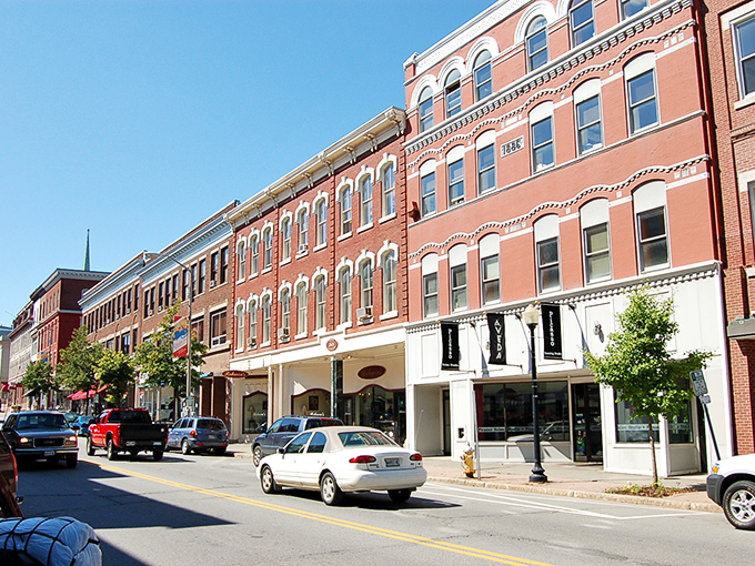 Downtown Bangor's historic brick facades tell stories of lumber barons and literary legends with every weathered cornerstone.