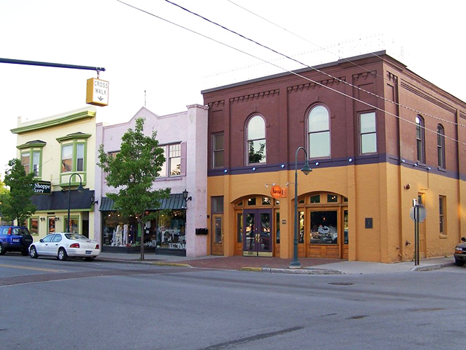 These colorful storefronts aren't just buildings&mdash;they're characters in Traverse City's ongoing story, each with their own personality and a dash of midwestern flair.