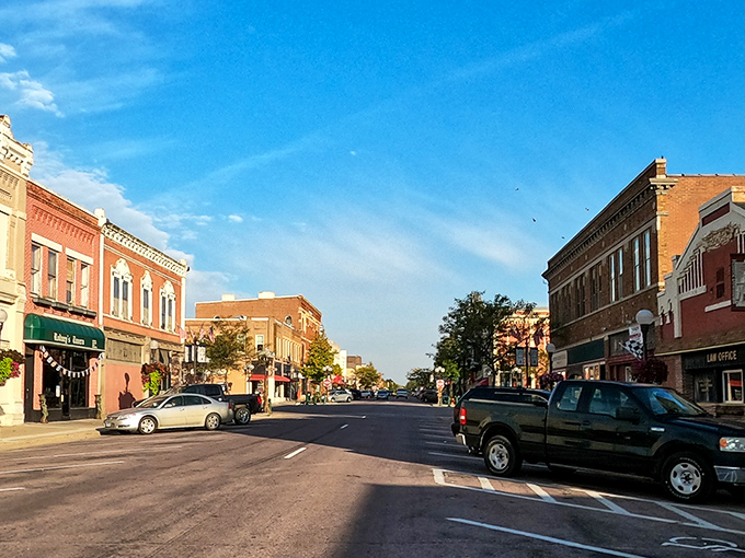 Minnesota Street stretches out like a Bavarian postcard, where parallel parking feels like an accomplishment worth celebrating.