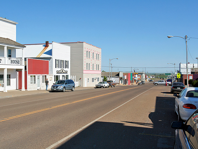 Main Street Scobey stretches toward the horizon like a Norman Rockwell painting come to life, where diagonal parking is still the height of downtown sophistication.