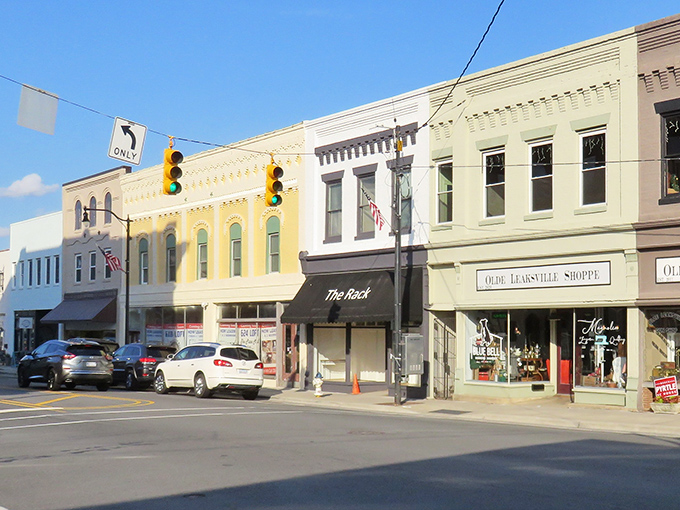 Downtown Eden's historic storefronts stand as colorful sentinels of simpler times, where your retirement dollars stretch further than your patience at big city checkout lines.