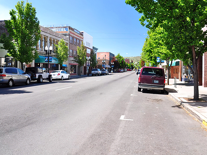 Downtown Klamath Falls greets visitors with classic brick buildings and tree-lined streets, where small-town charm meets big-sky country.