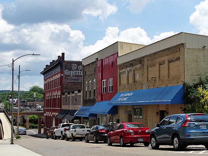 Historic storefronts line Morristown's downtown district, their colorful facades telling stories of generations past while housing today's local businesses and treasures.