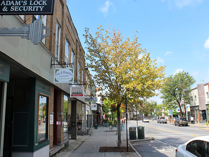 Those brick facades aren't Instagram props &ndash; they're the real deal, housing actual businesses serving actual neighbors.