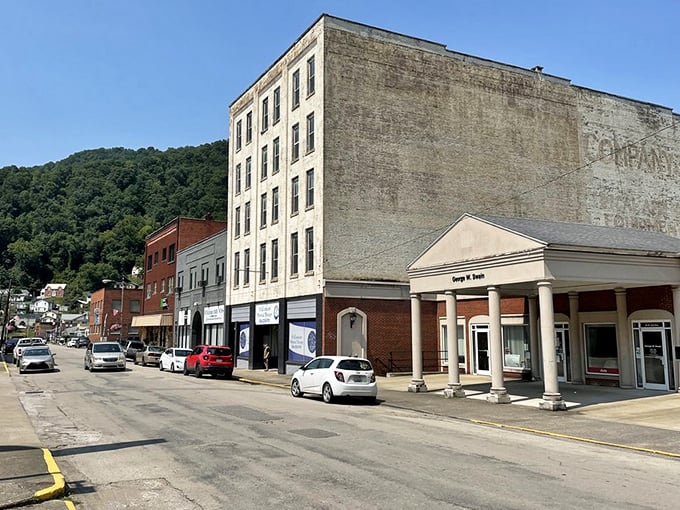 Downtown Williamson's historic buildings stand like sentinels of a bygone era, their brick facades telling stories of coal booms and community resilience.