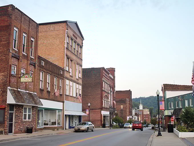 Grafton's Main Street whispers stories of yesteryear through its well-preserved brick buildings, where history and small-town charm create an affordable retiree's paradise.
