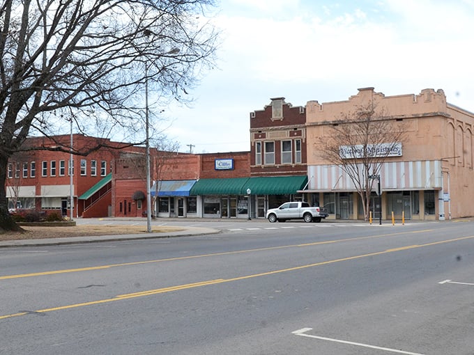 Downtown Clarksville looks like someone preserved small-town America before chains decided every place should look identical.