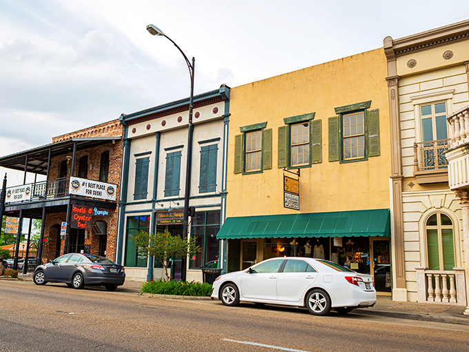 Colorful storefronts line New Iberia's downtown, a palette of Southern architecture that's like Bourbon Street's more sensible, less hungover cousin.