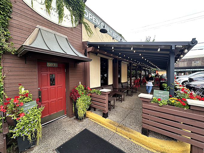 The unassuming exterior of Broders' Pasta Bar hides a culinary wonderland within. Those full parking spots tell the real story&mdash;Minnesotans know where the good stuff is.