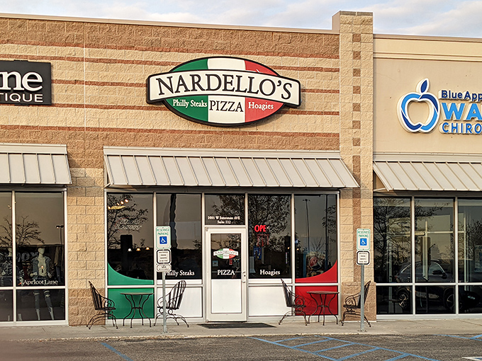 That Italian flag color scheme isn't just for show&mdash;it's a promise of authentic flavors waiting inside this Bismarck treasure.