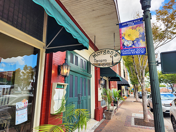 Find the flavor here! Morgan's Tavern & Grill, a charming downtown gem, is a must-visit for New Bern eats.