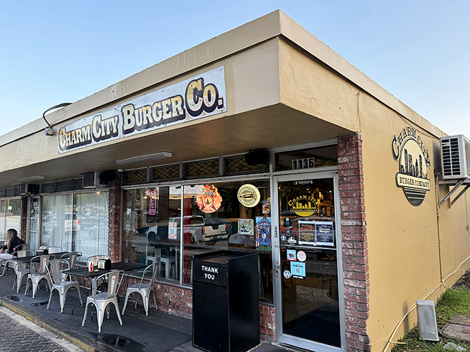 The unassuming exterior of Charm City Burger Company proves once again that culinary treasures often hide in plain sight, waiting for the burger-obsessed to discover them.
