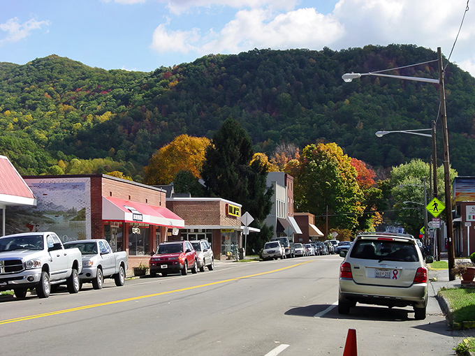 Damascus in autumn glory &ndash; where the mountains cradle the town in a vibrant embrace of reds, golds, and that small-town charm that's becoming America's rarest resource.