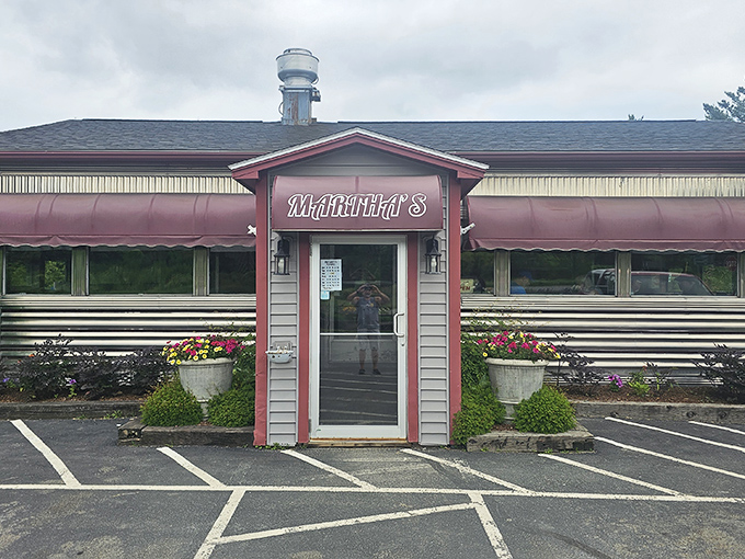 Martha's welcoming entrance, flanked by flower pots, feels like being invited to the home of that aunt who always feeds you too much.