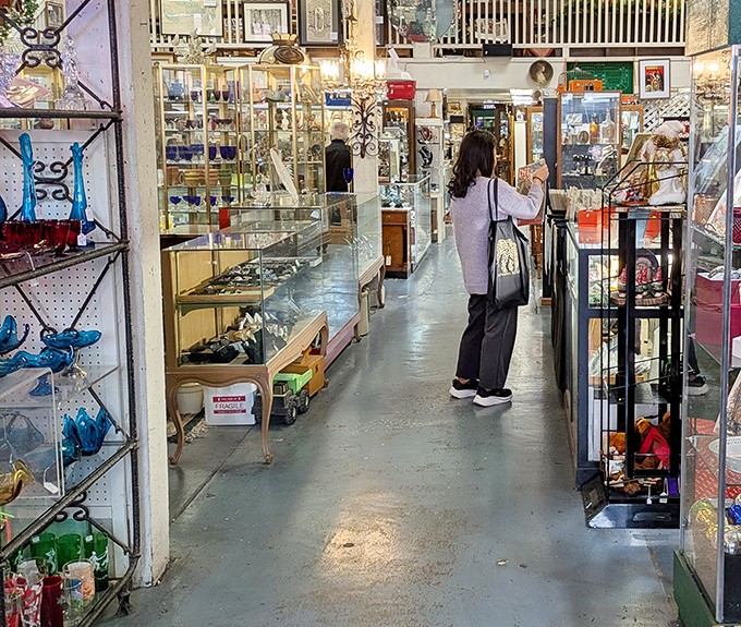 Inside Whistlestop Antiques, each aisle invites you to wander through history, discovering forgotten gems and timeless charm at every turn.