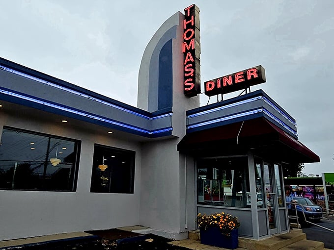 That iconic neon sign isn't just advertising &ndash; it's a beacon of breakfast hope on cloudy mornings when only perfectly crispy home fries will do.