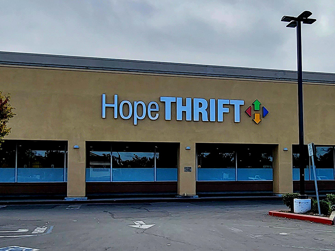 The unassuming exterior of HopeTHRIFT belies the treasure trove within &ndash; like finding a gourmet meal at a gas station, the surprises await inside.