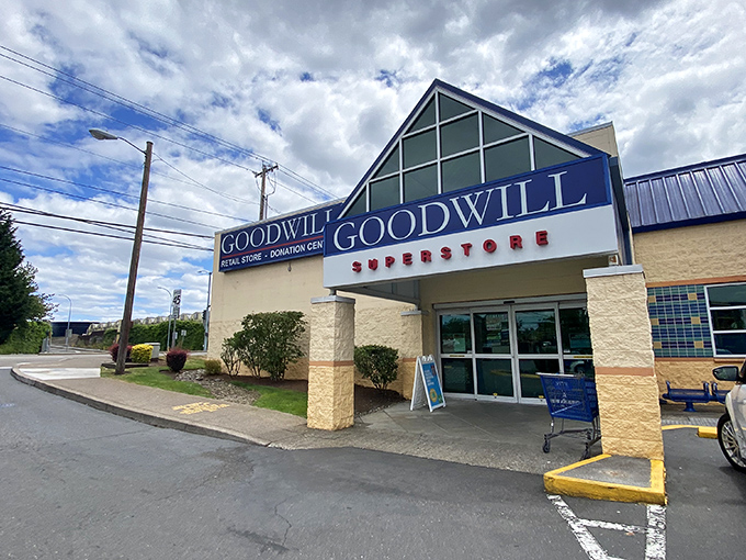 Same exterior, different day, different sky &ndash; but the same thrill of possibility awaits inside this unassuming thrift mecca.