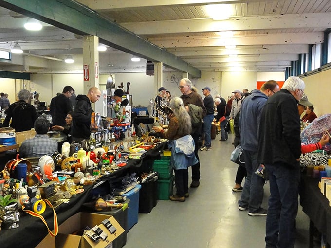 Treasure hunters navigate the bustling aisles, where one person's castoffs become another's prized possessions. Every table tells a different story.