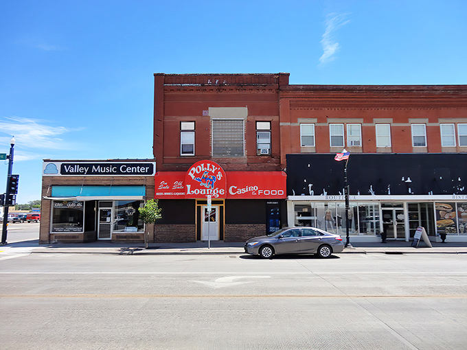 Downtown Grafton's classic brick buildings stand as steadfast sentinels of small-town charm, where history and daily life blend seamlessly.