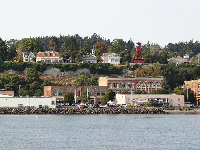Port Townsend's layered landscape tells a story&mdash;Victorian homes perched above historic brick buildings, all gazing out at the shimmering waters of Puget Sound.