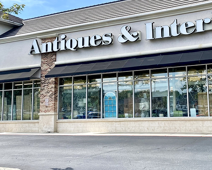 Fall leaves scatter across the parking lot, nature's red carpet leading to this temple of nostalgia and discovery.