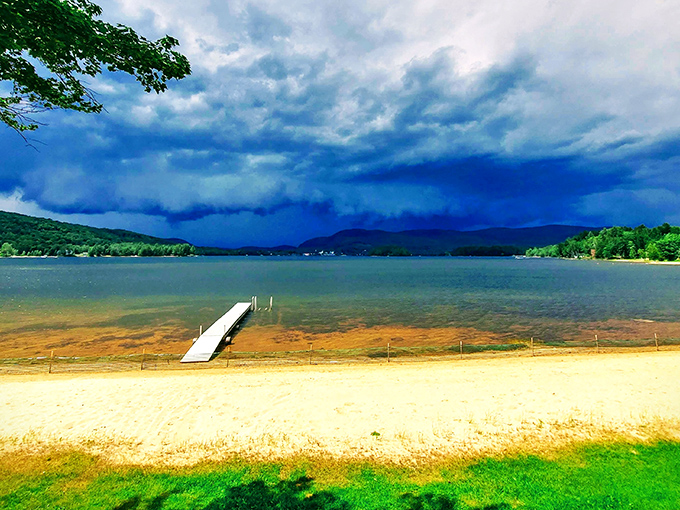 Nature's mirror game is undefeated here, where fall foliage creates a double feature of brilliance that no IMAX could ever match.