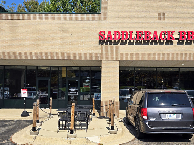 Outdoor seating awaits the brave souls who can't make it home before devouring their smoky prizes. The brick-and-mortar temple of barbecue stands ready to convert the uninitiated.