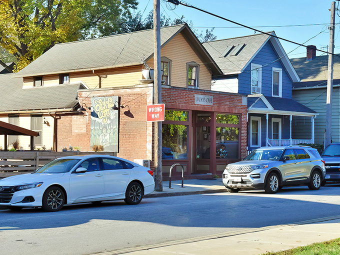 Lucky's Cafe nestles into Cleveland's Tremont neighborhood like it's always belonged there, a brick-fronted beacon of breakfast bliss.