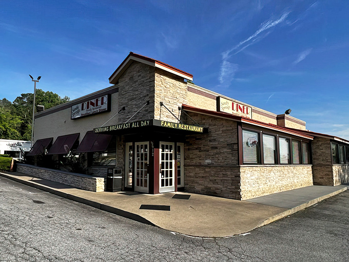 With its welcoming entrance and "Serving Breakfast All Day" promise, Sandy Springs Diner isn't just a restaurant&mdash;it's a morning sanctuary where pancake dreams come true.