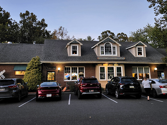 Moccia's Train Stop welcomes hungry travelers with its charming brick fa&ccedil;ade and distinctive dormer windows&mdash;architectural proof that good taste extends beyond the kitchen.