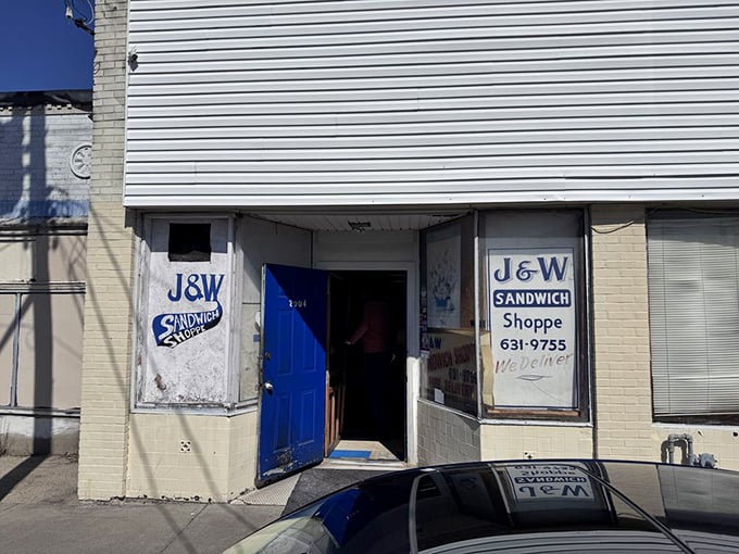 The blue door beckons like a portal to sandwich nirvana &ndash; unassuming on the outside, but promising culinary treasures within.