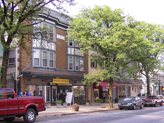 State Street's historic charm welcomes you with brick buildings and leafy canopies. Small-town Pennsylvania at its most picturesque.