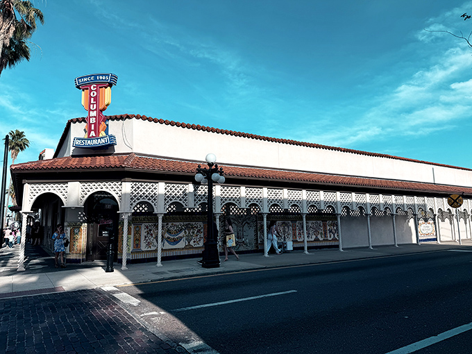 Step into another world where Spanish colonial architecture meets Florida sunshine. The white stucco exterior and terracotta roof instantly transport you to old-world Spain.