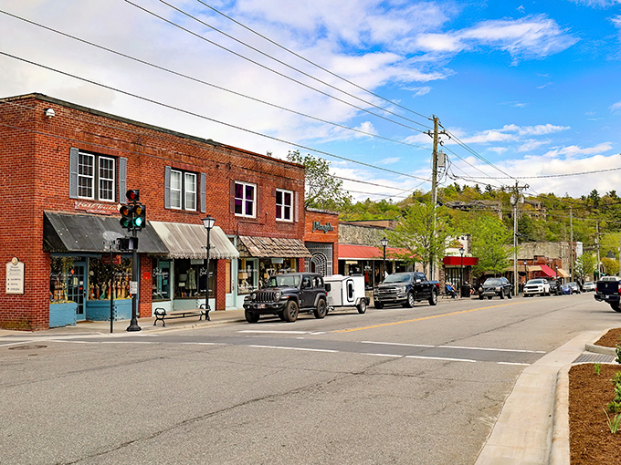 Downtown Blowing Rock looks like a movie set where everyone's happier and the air smells better than wherever you came from.