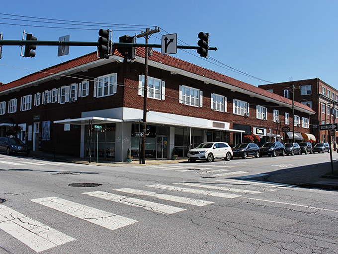 Downtown Hendersonville's historic brick buildings house an eclectic mix of shops and restaurants where your dollar stretches further than your imagination.
