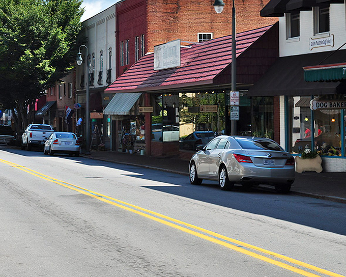 Downtown Morganton's historic storefronts create that perfect small-town vibe where you half expect Andy Griffith to stroll around the corner whistling.